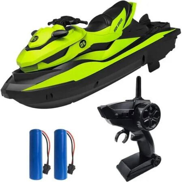 Remote Control Boat Dual Motors Pools Lakes 2 Batteries Charger Cables ...